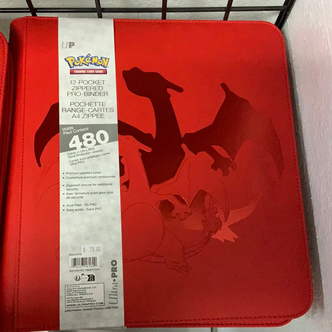 Charizard 12 Pocket Zippered Binder (480 cards) – Sierranevadasportscards